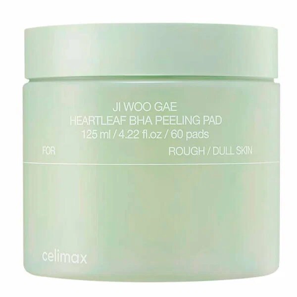 Пэды Celimax для лица, Ji Woo Gae Heartleaf BHA Pad, тонизирующие с экстрактом хауттюйнии ,125мл