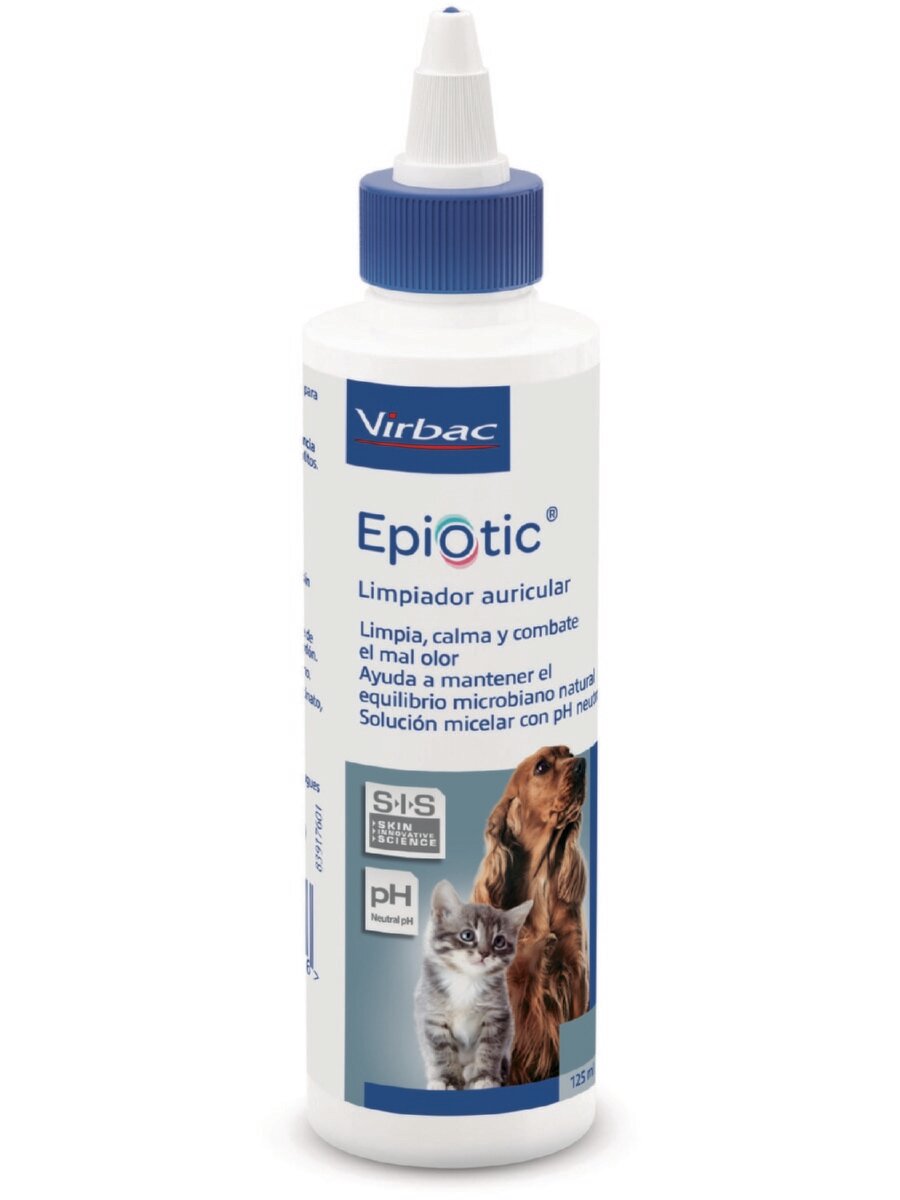 Лосьон для очистки ушей у собак и кошек Virbac Эпи-Отик, 125мл