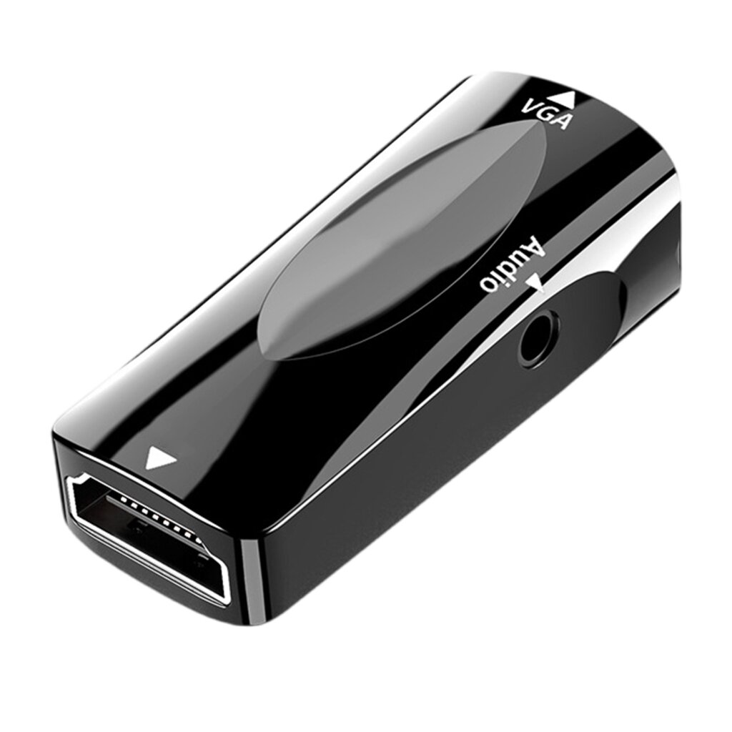 Адаптер HDMI к VGA1080P HD с аудиосистемой 3,5 мм-черный-разъем для подключения к разъему