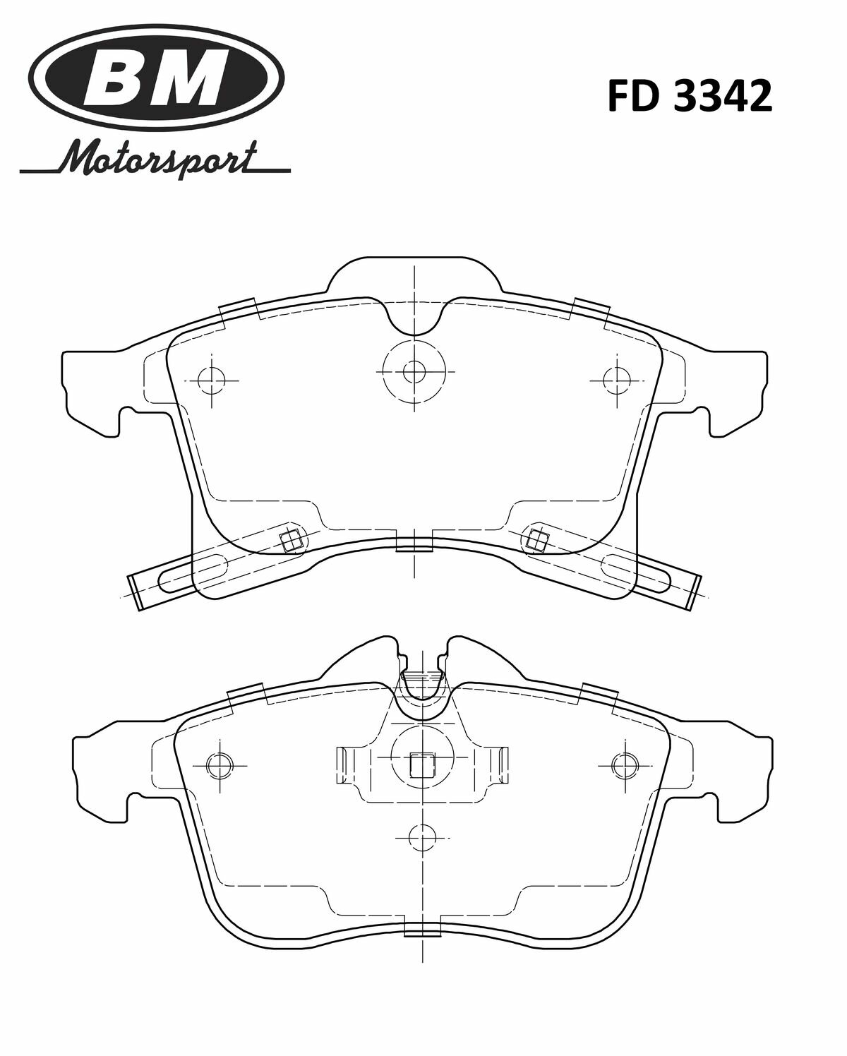 Колодки Тормозные Дисковые Передние(Bm Fd3342)