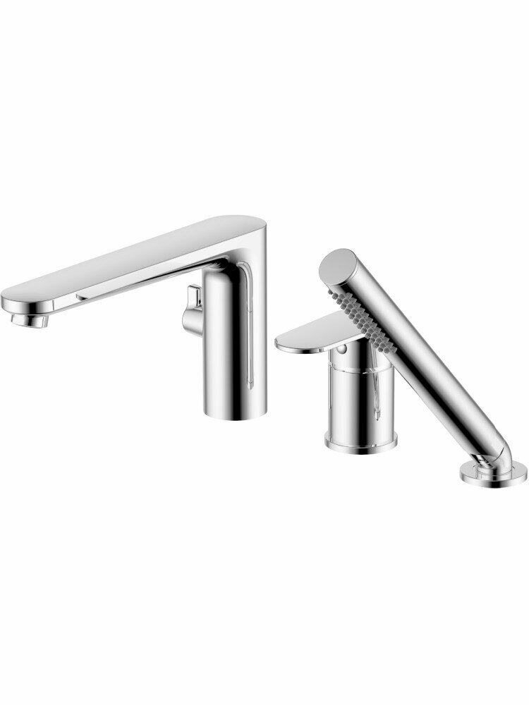 Смеситель для ванной комнаты с гигиеническим душем Aquatek Ника AQ1848CR хром
