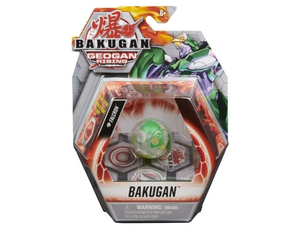 Фигурка-трансформер Бакуган Геоган Geogan S3 Falcron 6061459/20132053 прозрачный