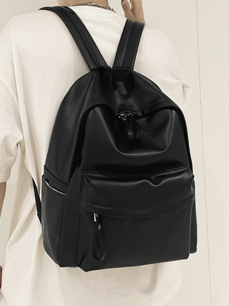 Рюкзак женский классический черного цвета / Повседневный рюкзак для женщин-3