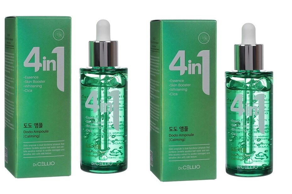 Сыворотка Dr.Cellio для лица Dr. G50 4 IN 1 DODO AMPOULE (Cica), с экстрактом центеллы азиатской, 50 мл, 2 шт