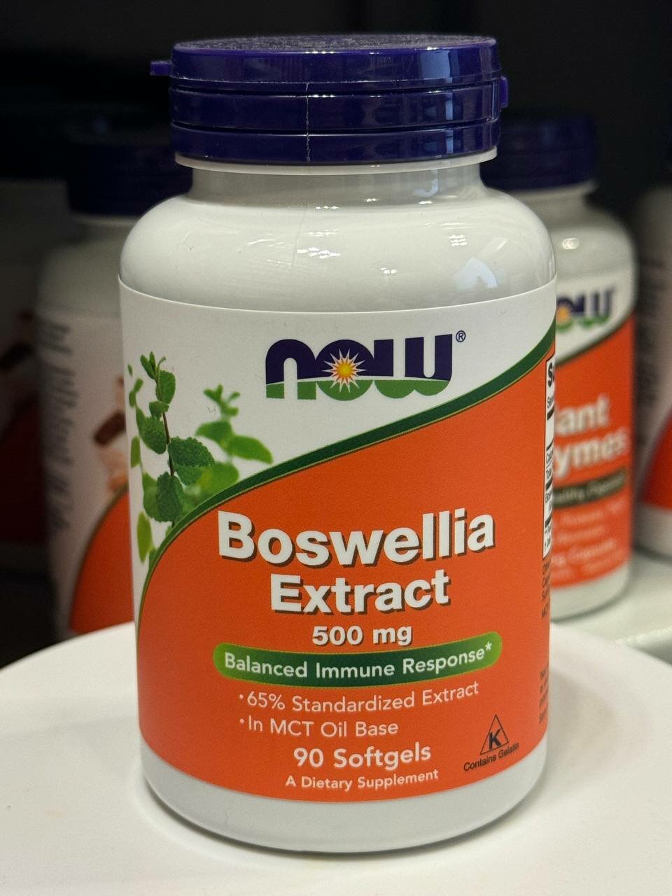 NOW Boswellia Extract 500 mg - Экстракт босвеллии, 90 гелевых капсул