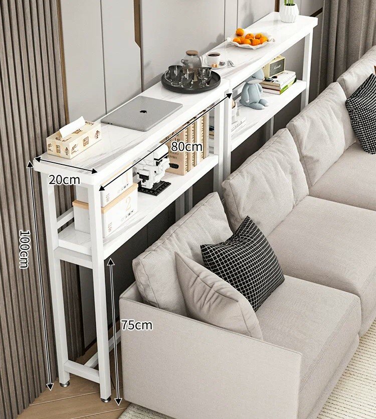 Задняя полка дивана, Металлический каркас, МДФ, 80x20x100cm