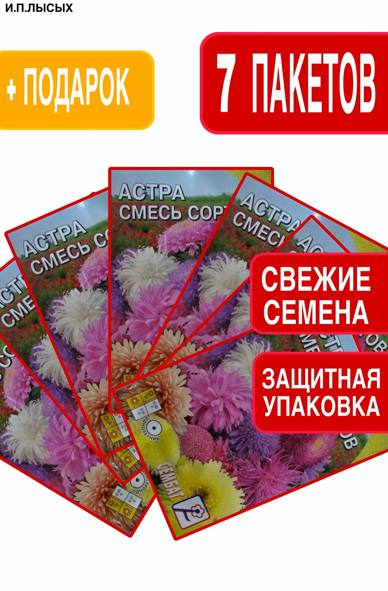 Семена Астра смесь сортов