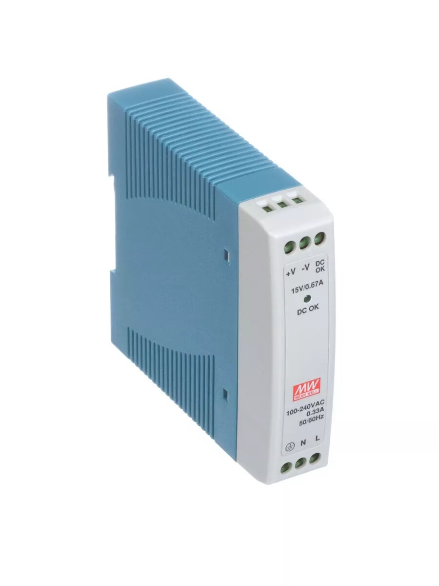 Источник питания 10 Вт (15В/0.67А) MDR-10-15