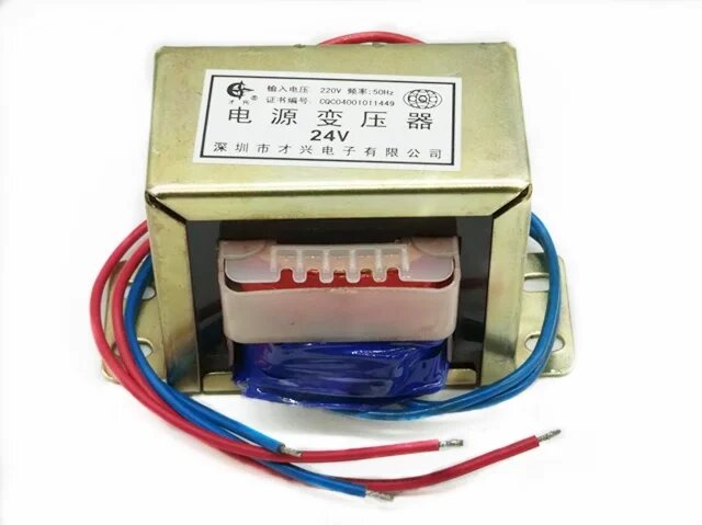 80 Вт 220 В до 24 В 3 А 3000 мА Трансформатор переменного тока 24 В Силовой трансформатор