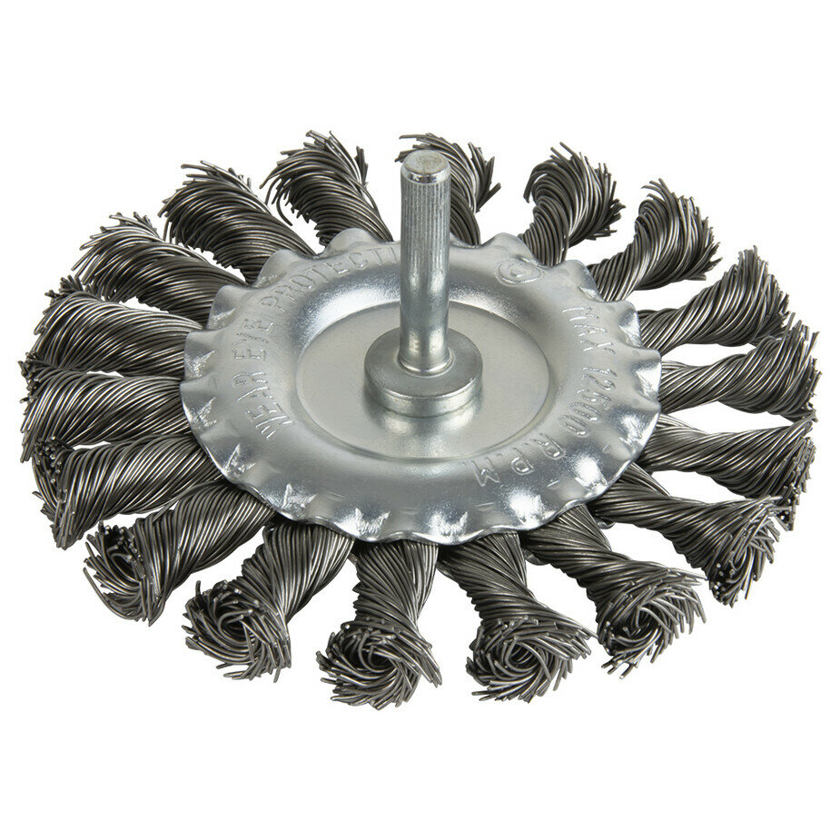 Корщетка для дрели витая жесткая радиальная d100 мм