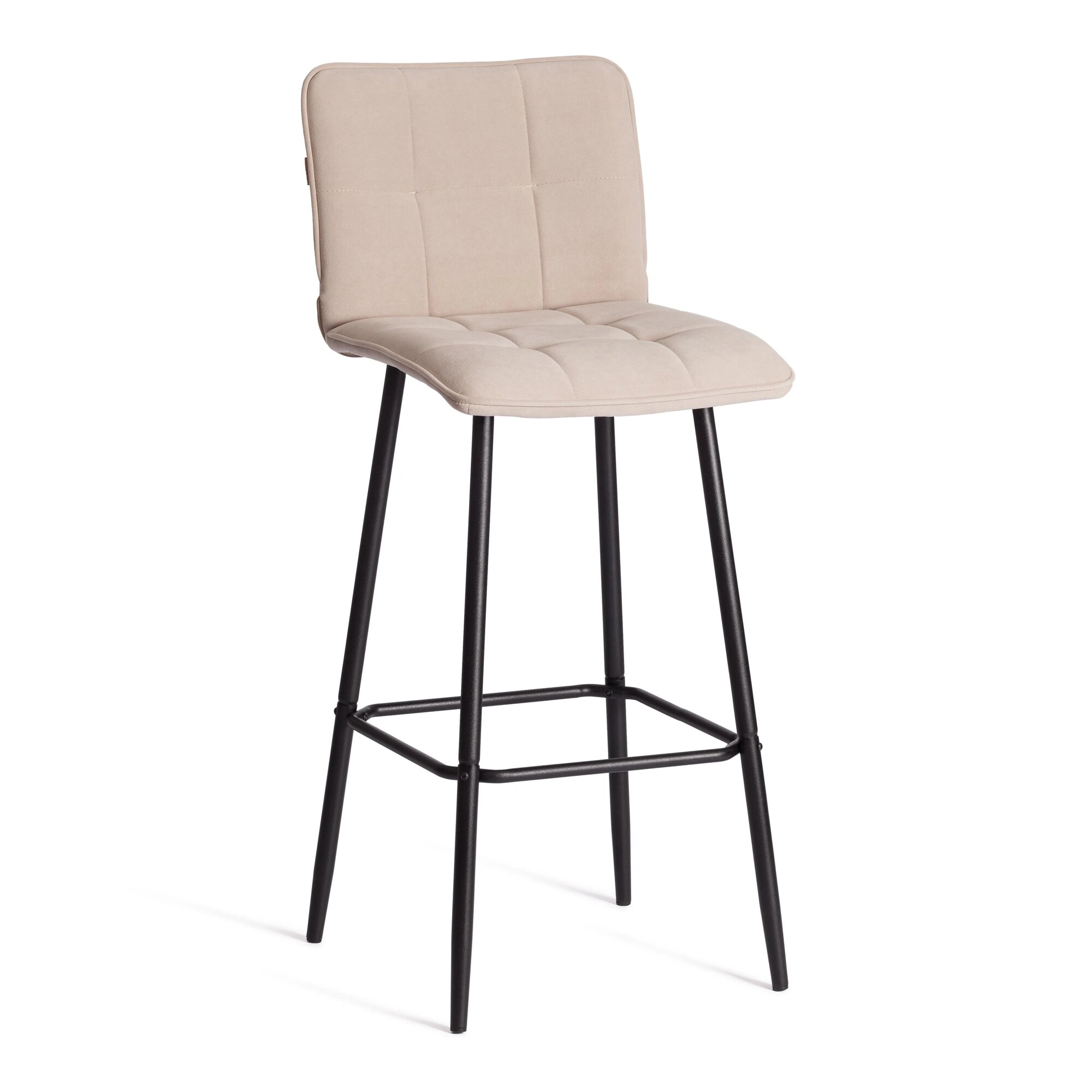 Барный стул TetChair Bari/Бари / 1 шт. в упаковке велюр, бежевый, 7