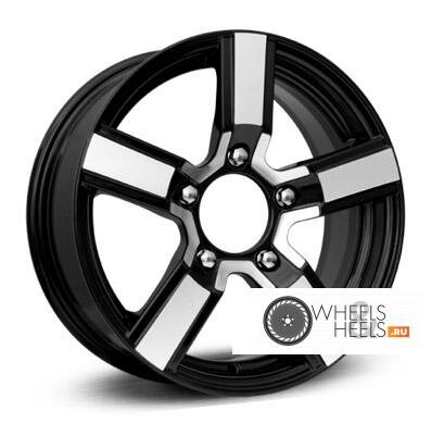 Диск автомобильный литой iFree Райдер 16x6.5 5x139.7 et40 dia98.1 Черный с полированной лицевой поверхностью