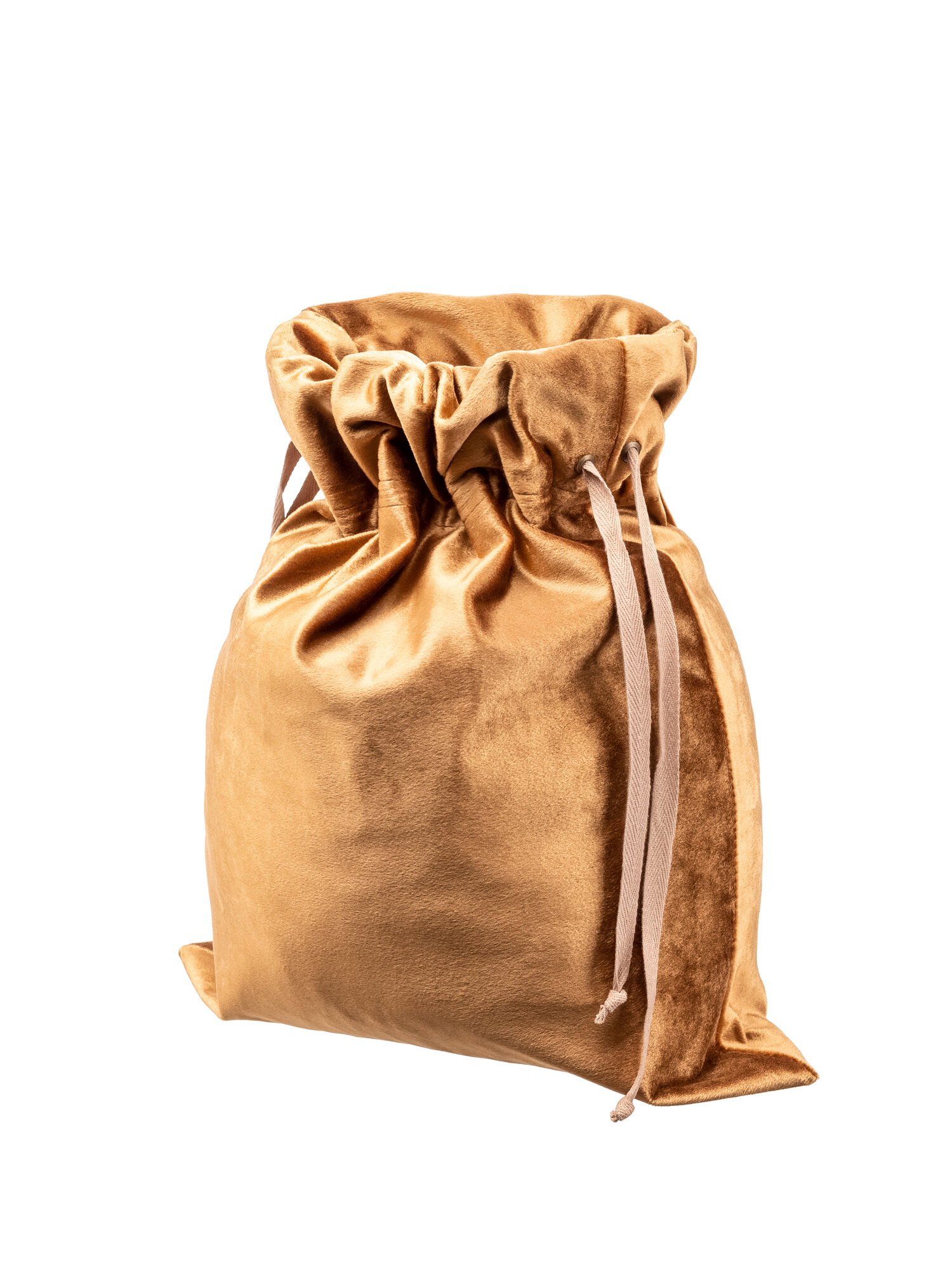 Мешочек подарочный DECORATOR, бархатный, 16x20 см, цвет золото