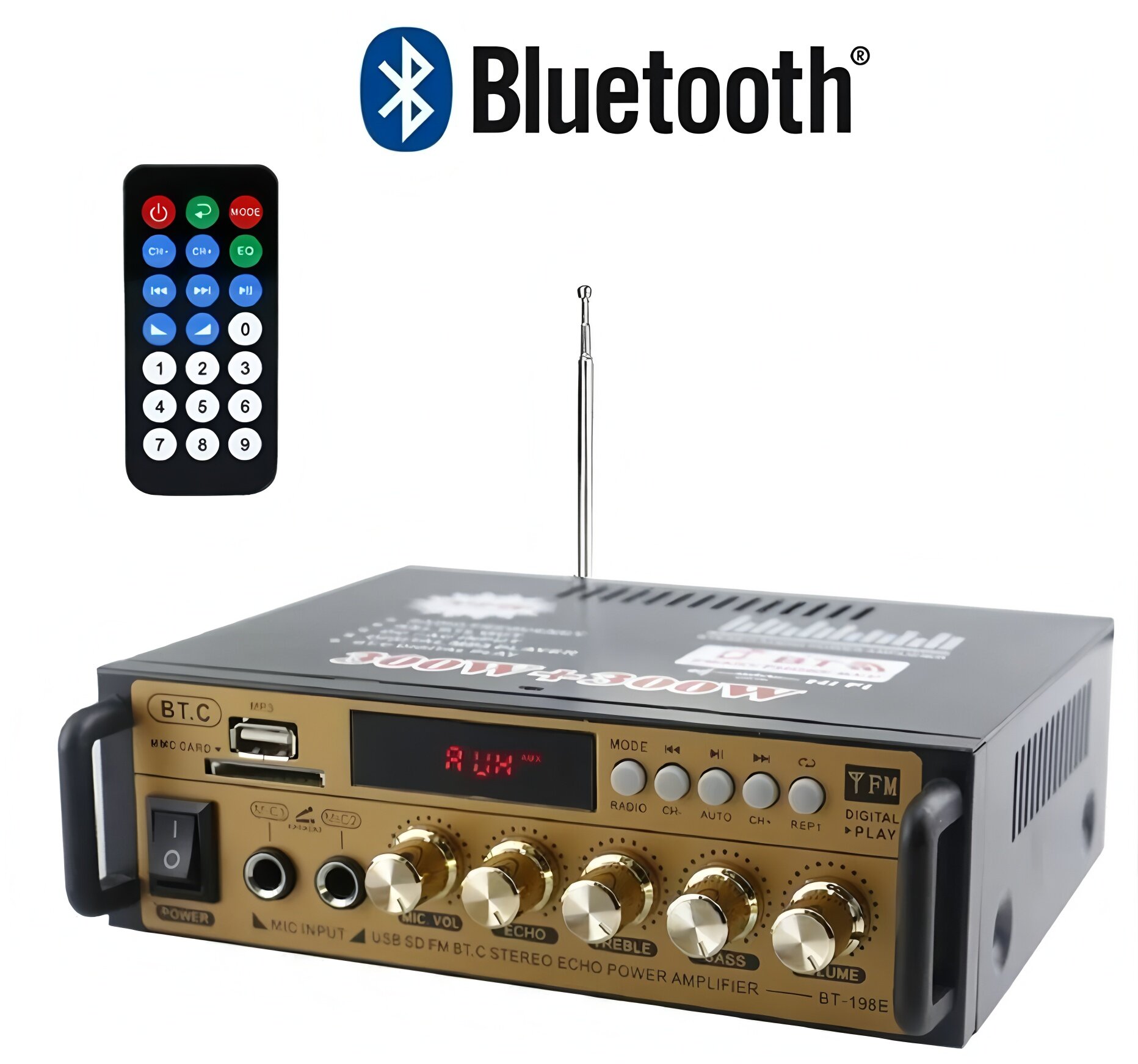 Эксклюзивный Bluetoothплеер BT198A/BT198E с мощностью 300 и 300 Вт