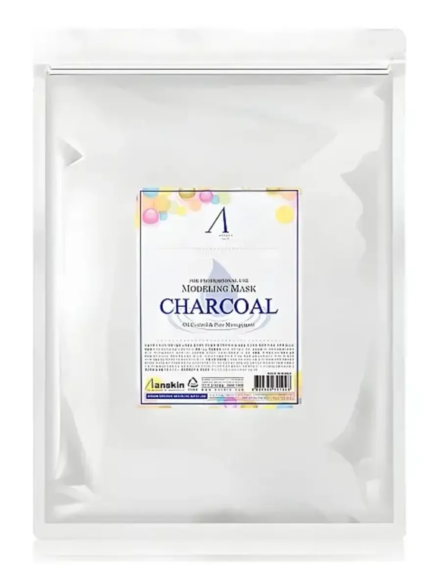 Маска Anskin Charcoal Modeling Mask альгинатная для жирной кожи с расширенными порами, 500 г
