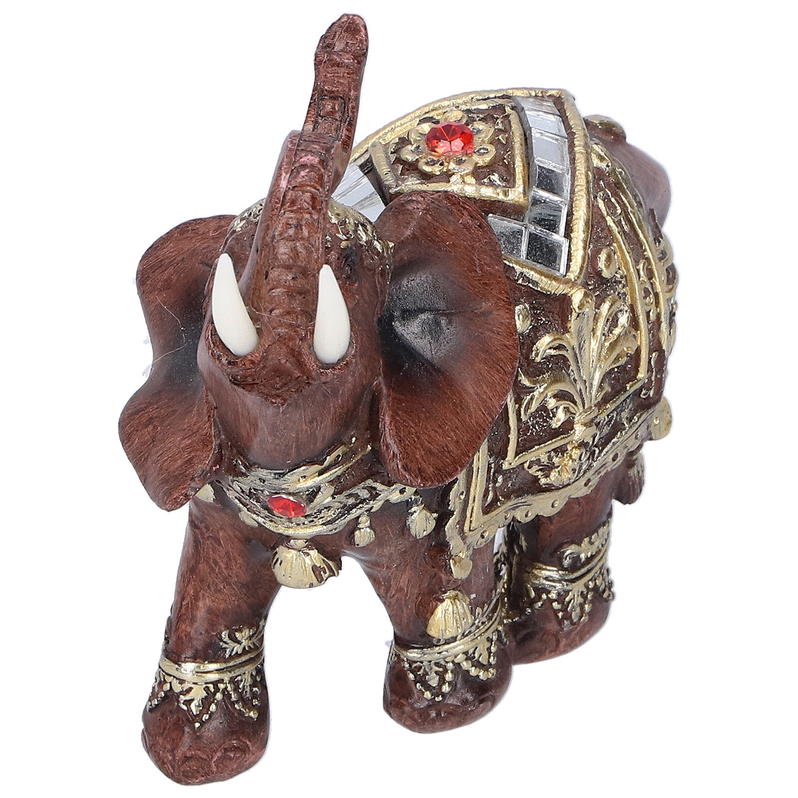 Статуя слона, настольная фигурка из смолы, украшение для дома, гостиной, подарок, красный M 10x5x10 см