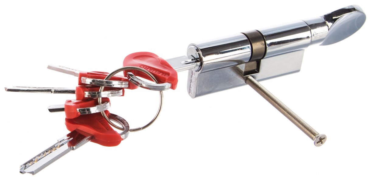 Цилиндровый механизм D-PRO502/80 mm /35+10+35/ CP хром 5 кл (37761)