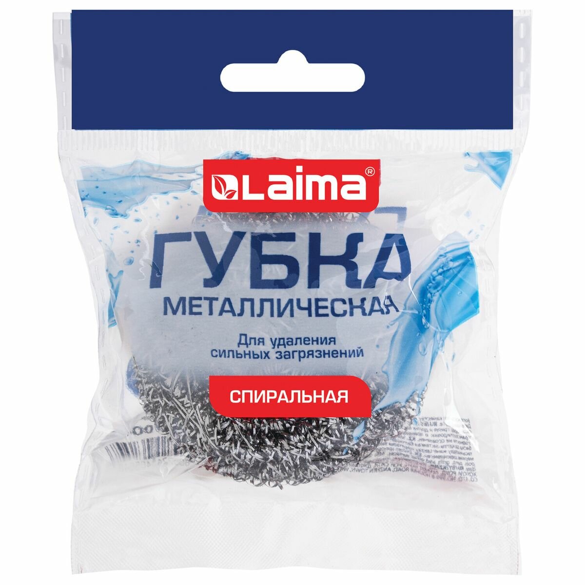Мочалка металлическая Лайма, спиральная 15г (700061)