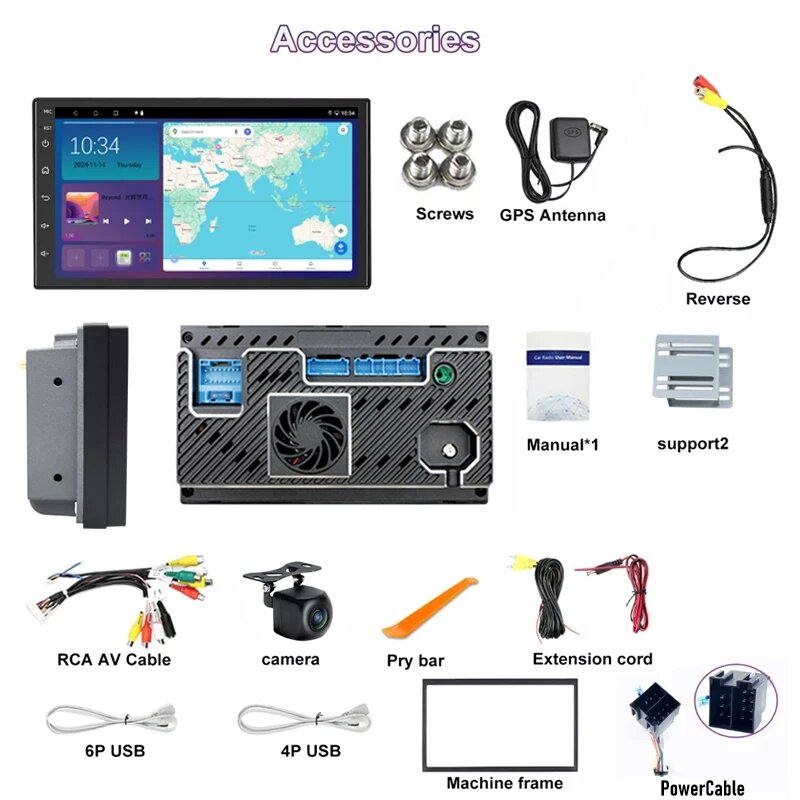7 "для VW Skoda Fabia 1 1999-2008 беспроводной Carplay Android 13 авто стерео радио головное устройство интеллектуальная система GPS WIFI Navi 7168 4-64GB