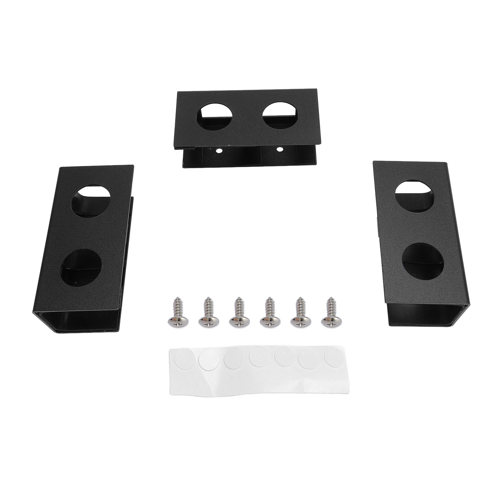 Под столом ноутбук крепление алюминиевого сплава металл под держателем устройства на стойке с антиакреченным силиконом для ноутбука TV Box Black