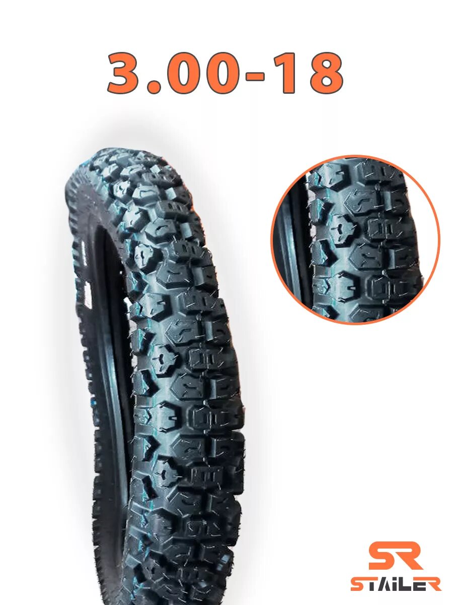 Мотошина для мотоцикла 3.00-18 TT GMC22