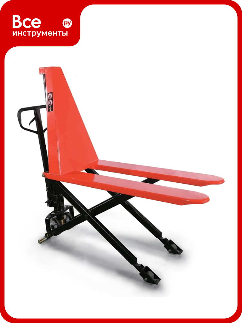 Гидравлическая тележка Noblelift ACX10M, PU+PU, handle A 540x1170, для подъема и перемещения груза на паллете