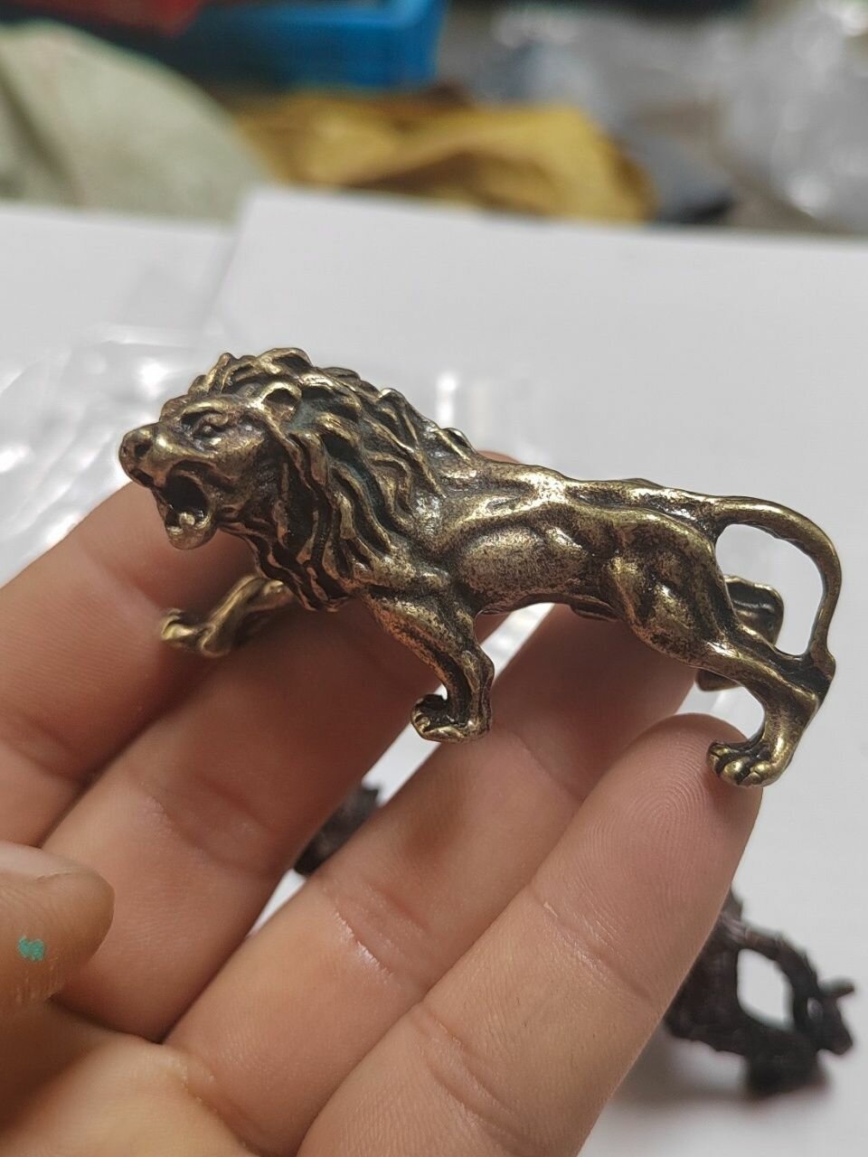 Статуя Большой лев, медная статуя, изделие декоративного искусства