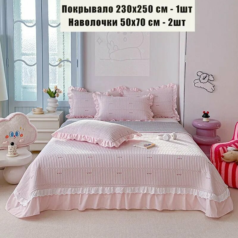 Покрывало, Хлопок с размерами: 270 см х 250 см