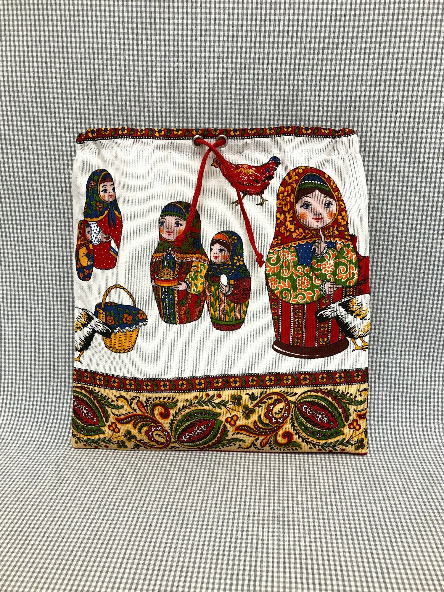 Мешочек из рогожки 26х28 см, -м12, хлопковый, для упаковки и хранения