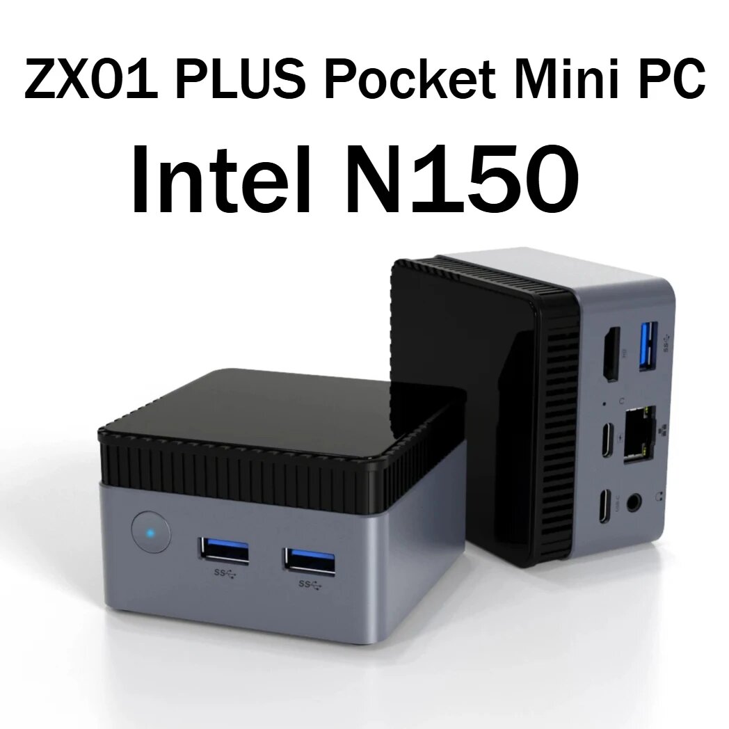 SZBOX ZX01 PLUS Мини-ПК Intel N150 LPDDR5 12G 1T SSD, ЕС
