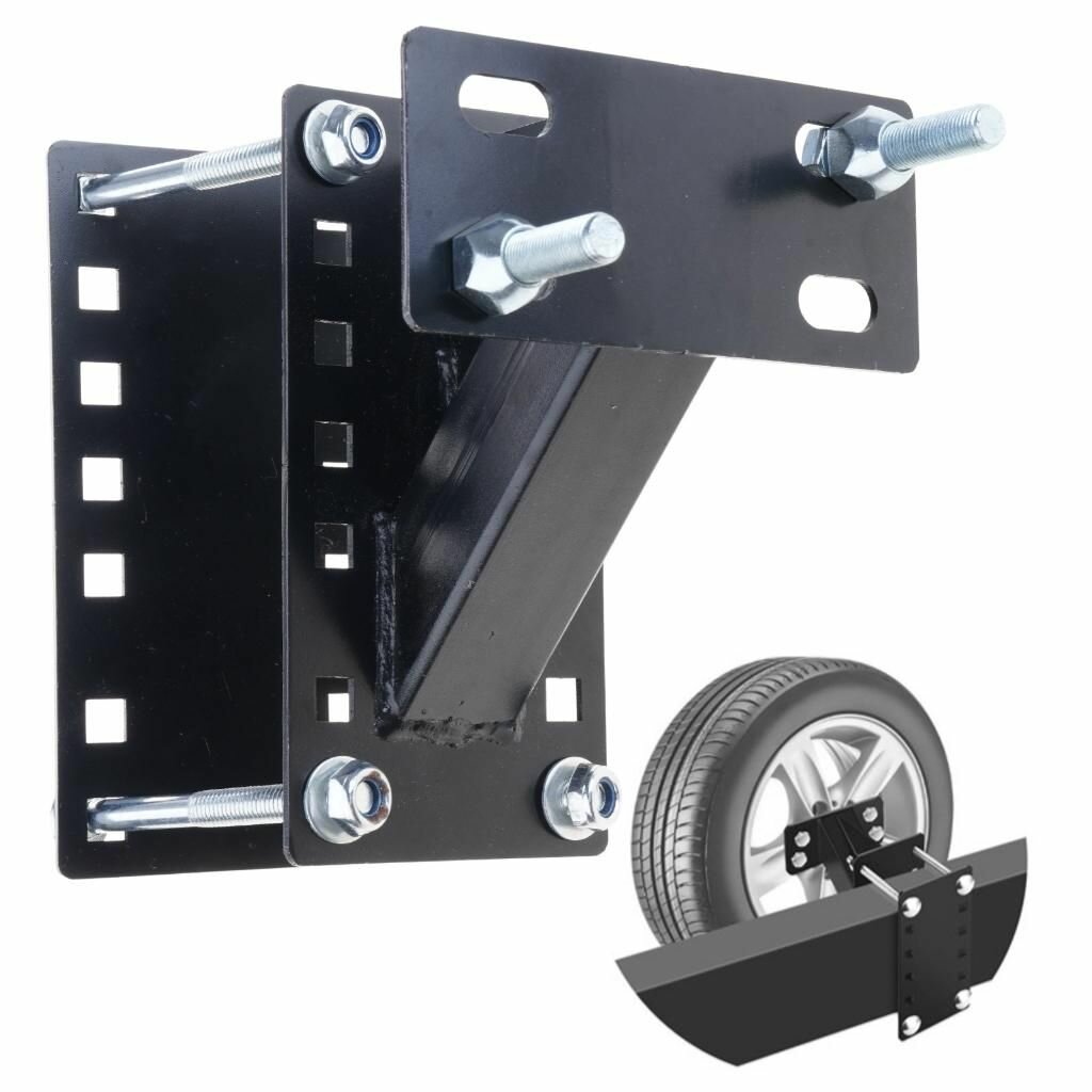 Крепления для запасных колес из углеродистой стали для прицепов с 4, 5 и 6 шпильками, размеры 4", 4.5", 4.75", 5", 5.5"