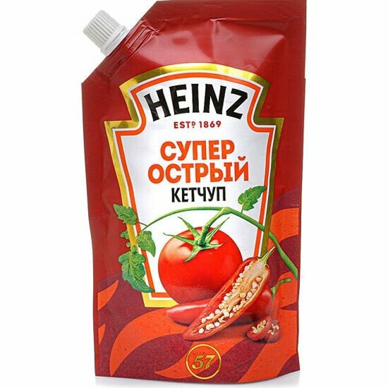 Кетчуп Heinz Супер Острый дой-пак 320 г