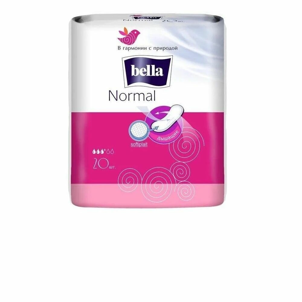 Прокладки гигиенические Bella Normal Softiplait air без крылышек 20 шт