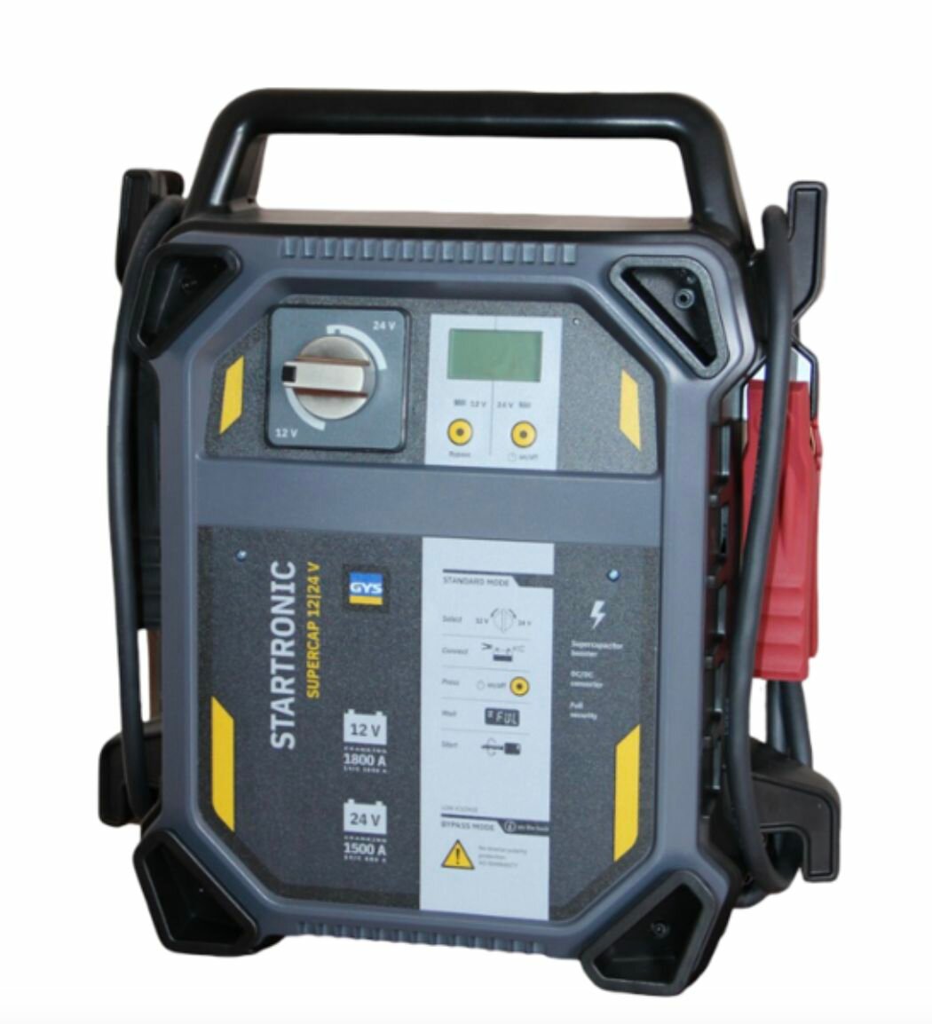 Конденсаторное пусковое устройство GYS STARTRONIC SUPERCAP 12/24 V (1800А, 7кг.), арт. 082816