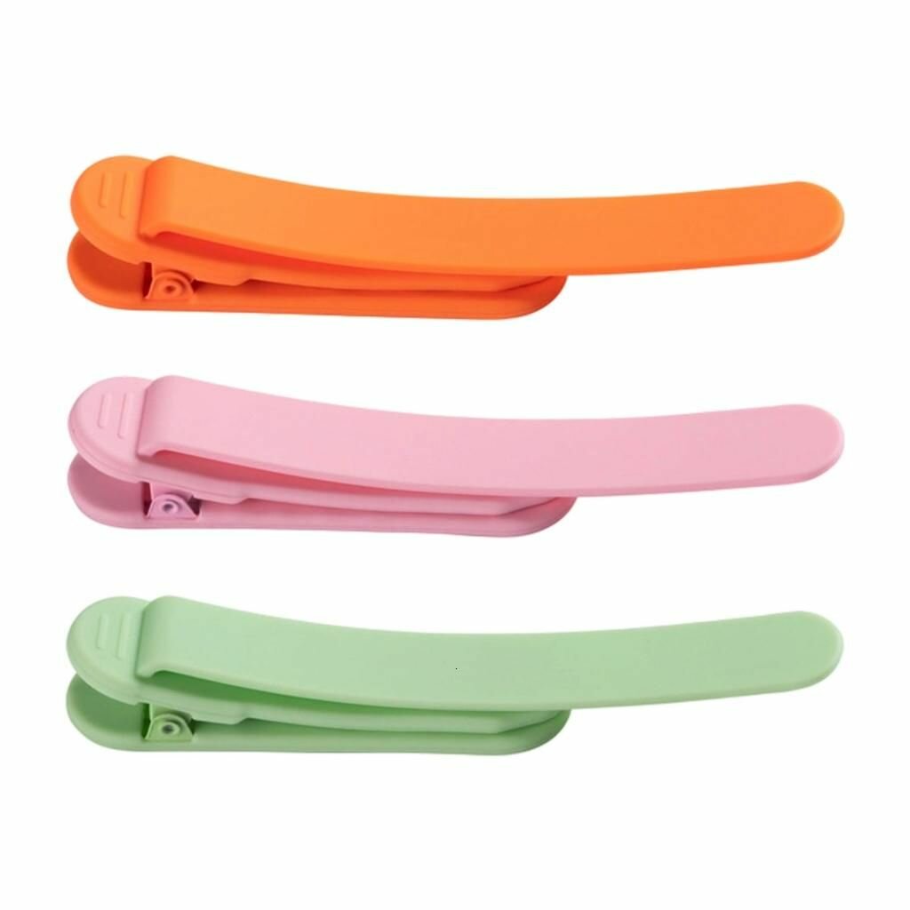 Мягкие силиконовые закладки для книг, 3 шт, Зеленый розовый оранжевый