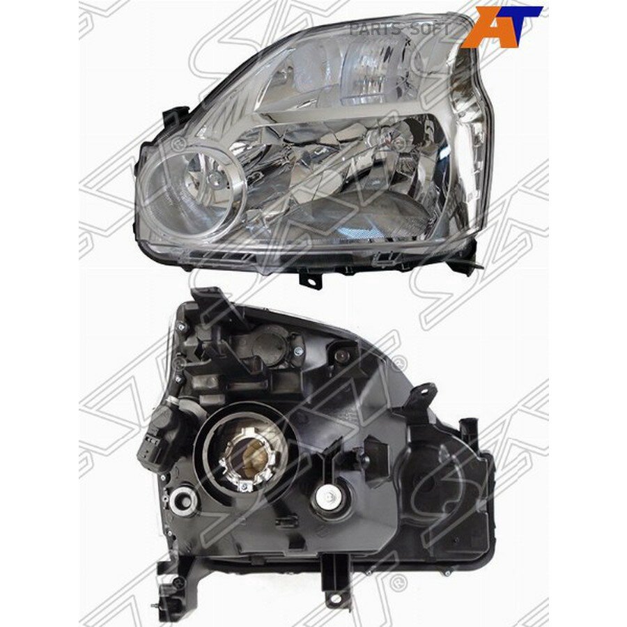 Фара Nissan X-Trail 07-11 (Слева/ Галоген/ С электрокорректором) от официального дистрибьютора, SAT, артикул ST21511C1L