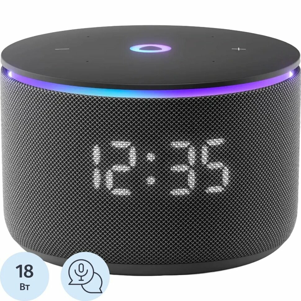 Умная колонка Яндекс Станция Мини 3 Про, Zigbee, чёрный (YNDX-00059BLK), 2327323