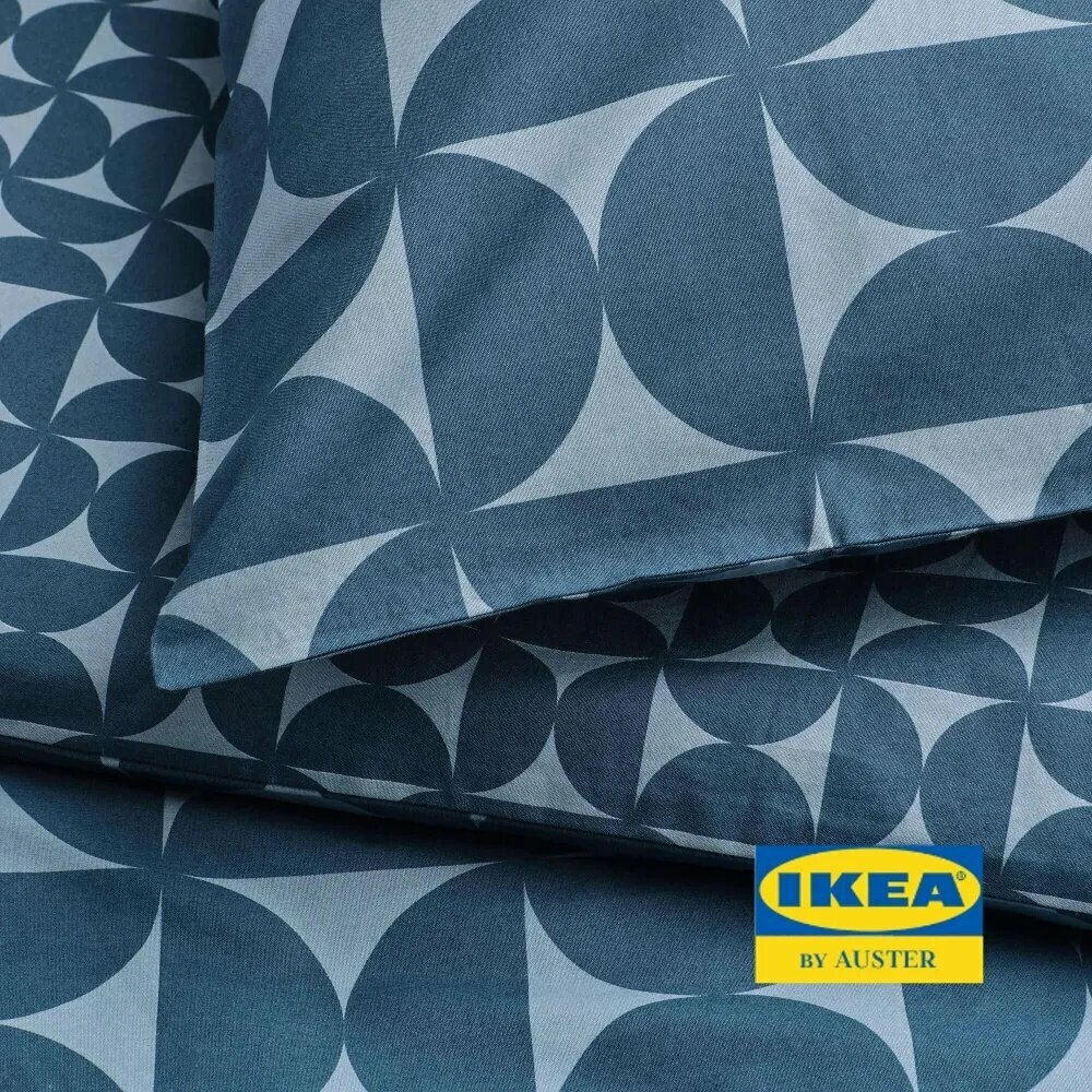 IKEA Комплект постельного белья, Перкаль, Односпальный, наволочки 50x60