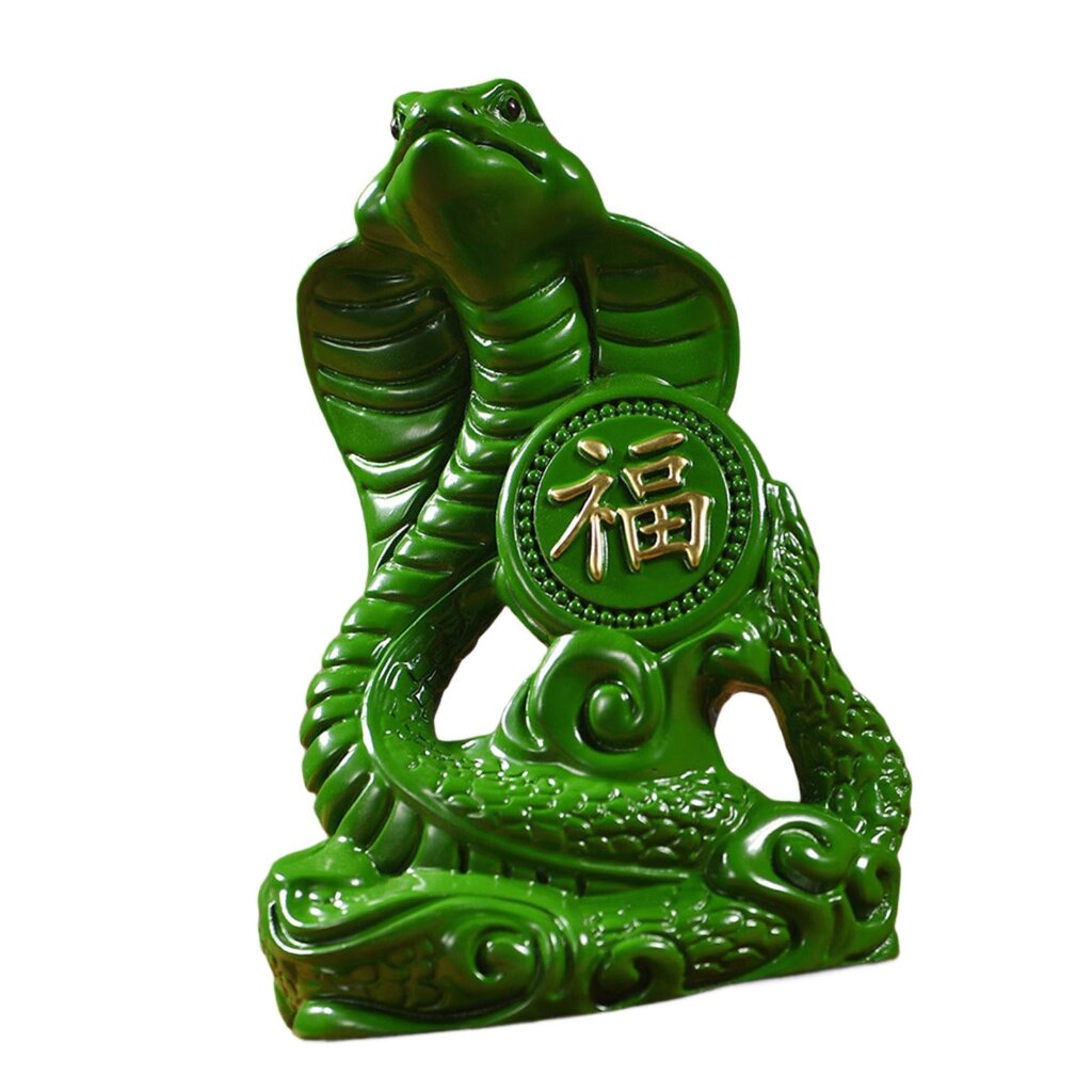 Деревянная статуэтка змеи для украшения на Новый год