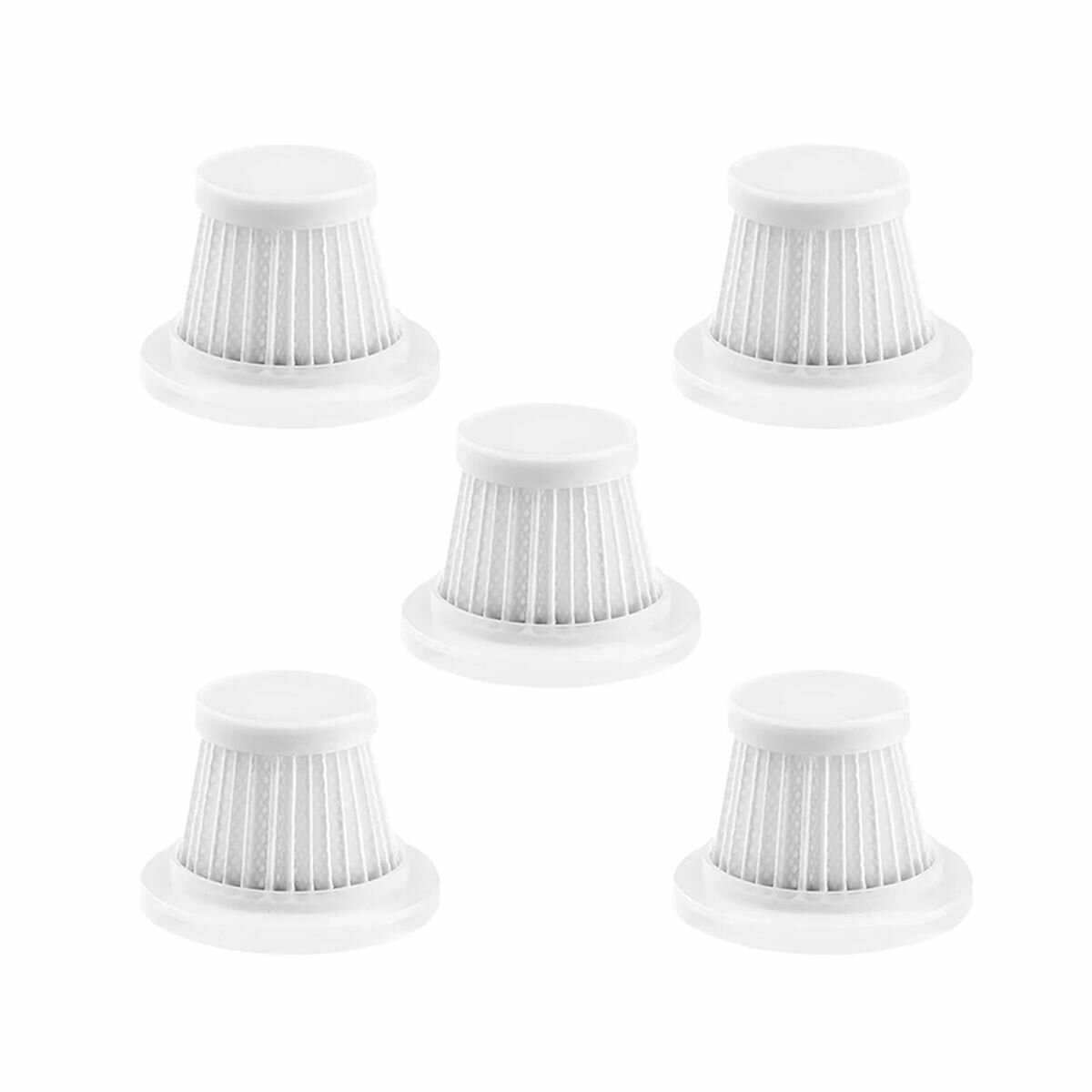 5 шт. HEPA-фильтров для автомобильного пылесоса, моющиеся фильтры для очистки, многоразовый беспроводной фильтр для пылесоса, простая установка