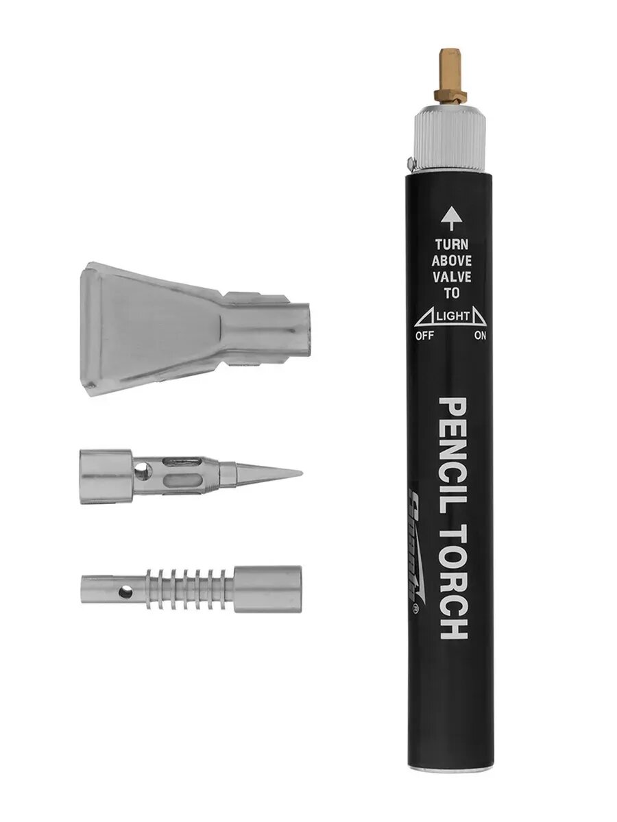 Газовая горелка "Карандаш", 2 насадки, 200 мм, SPARTA 914185