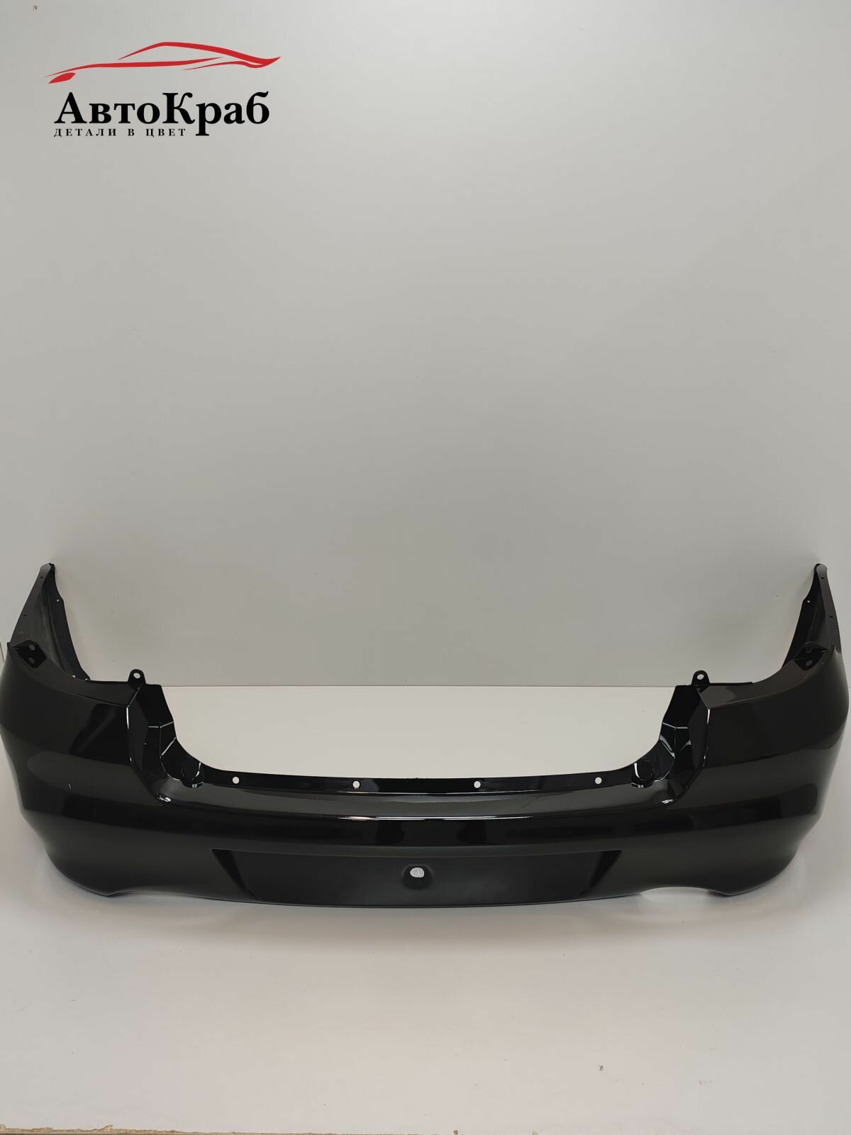 Бампер задний в цвет для Датсун on-DO 2014 - 2019 г. 672 - черный