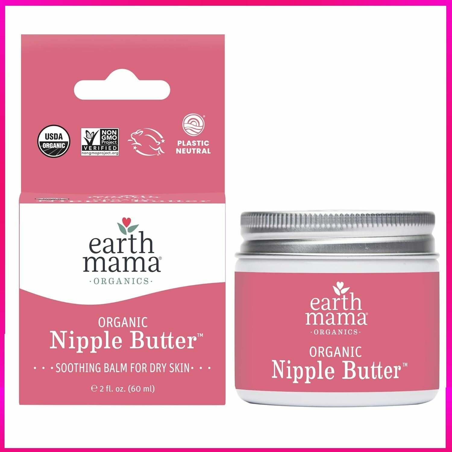 Earth Mama-Organic butter / крем для грудного вскармливания средства для послеродового ухода крем без ланолина, 60 мл
