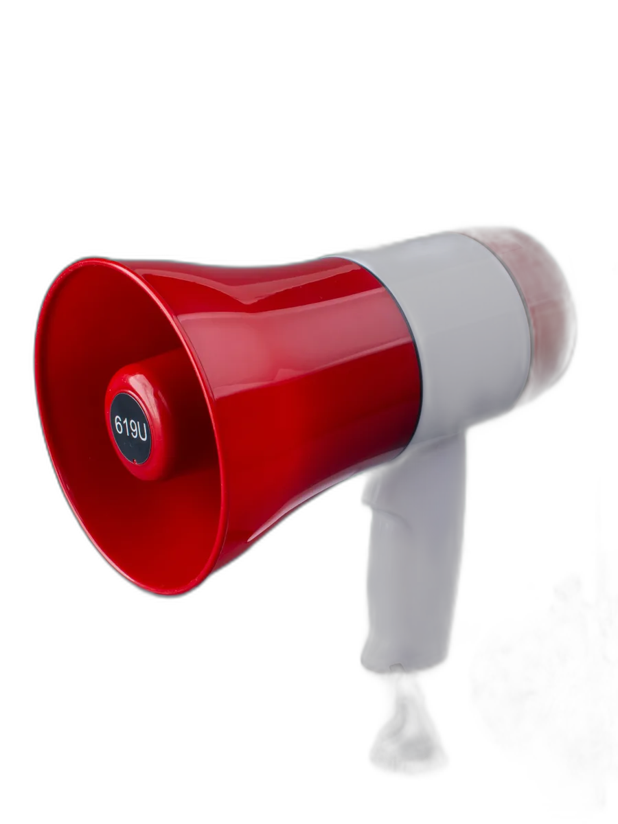 Громкоговоритель экскурсионный мегафон рупор