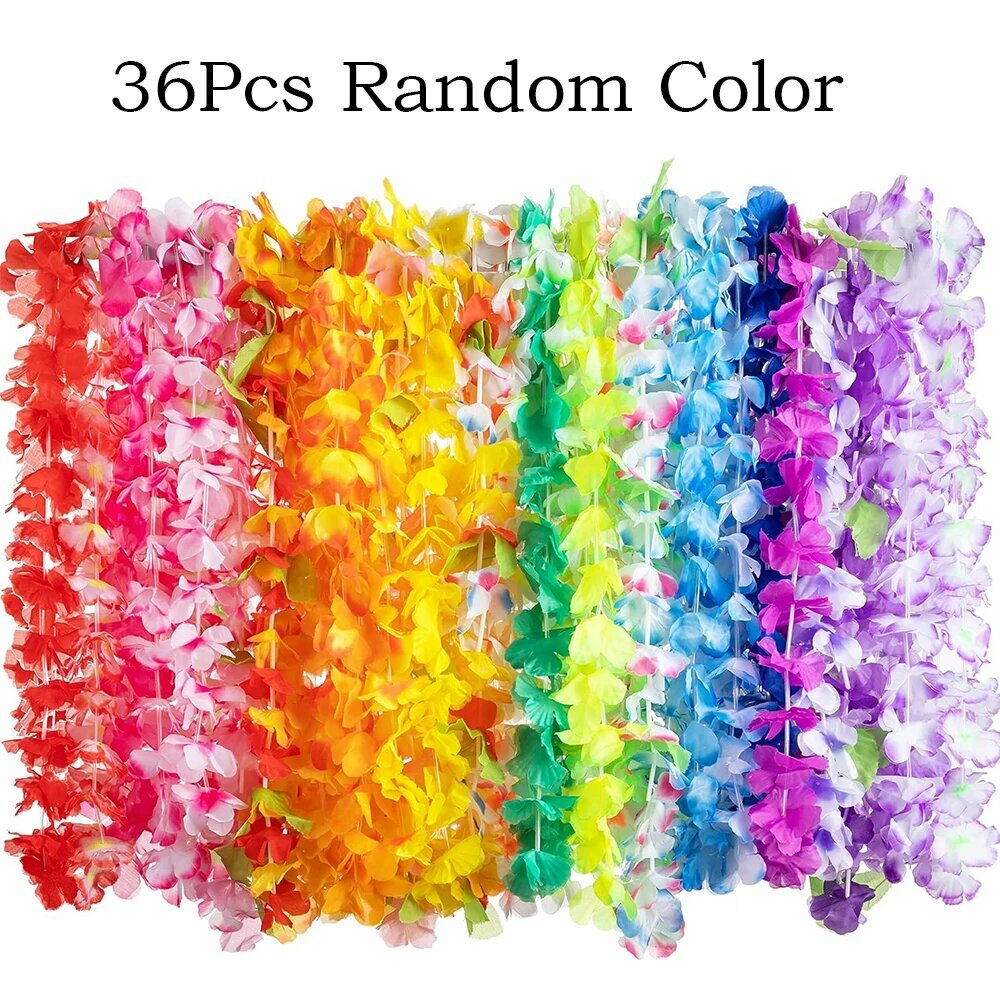 Искусственные гавайские венки из полиэстера 36pcs