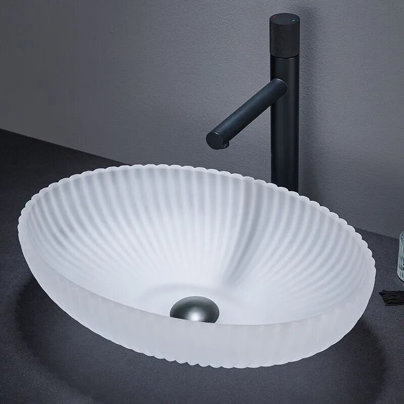 Стеклянная раковина, подходящая для семей, отелей и т. д.