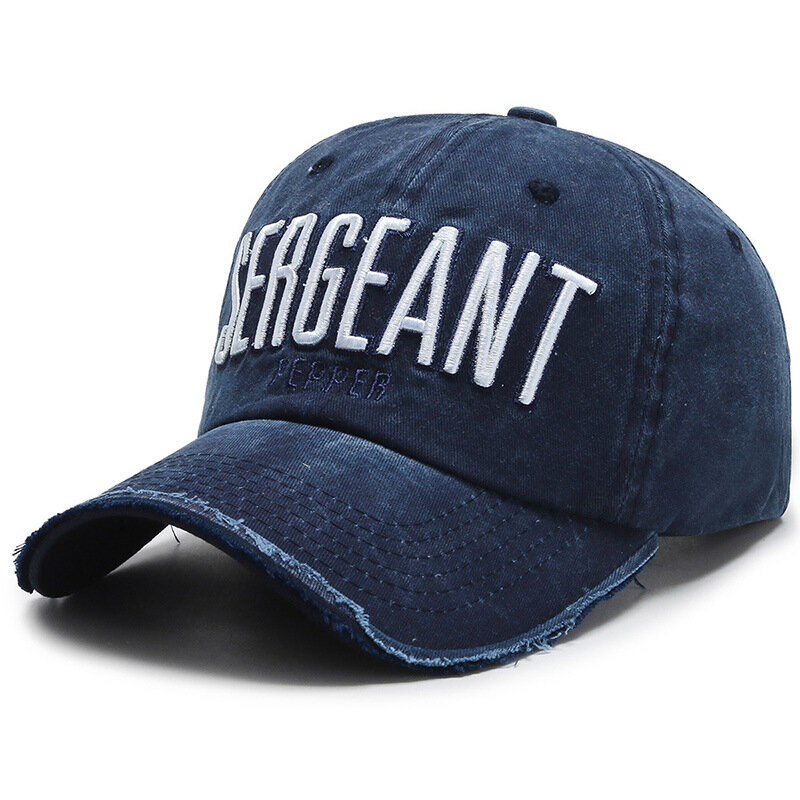 DIY Джинсовая бейсболка унисекс весенняя защита от солнца старенная разорванная / B-122