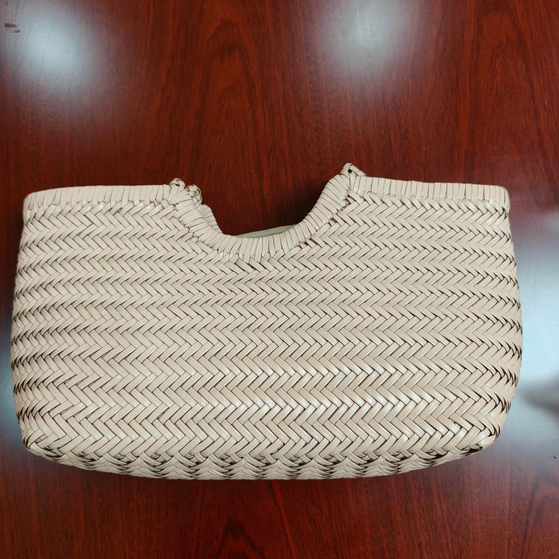 Сумка-корзина из французской ткани в стиле дракона, женская сумка через плечо из натуральной кожи, винтажная ручная работа, стиль Ins