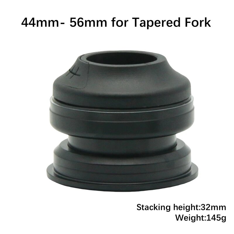 Neco безрезьбовая гарнитура для велосипеда AL7075 Черный, 44 56 Tapered fork