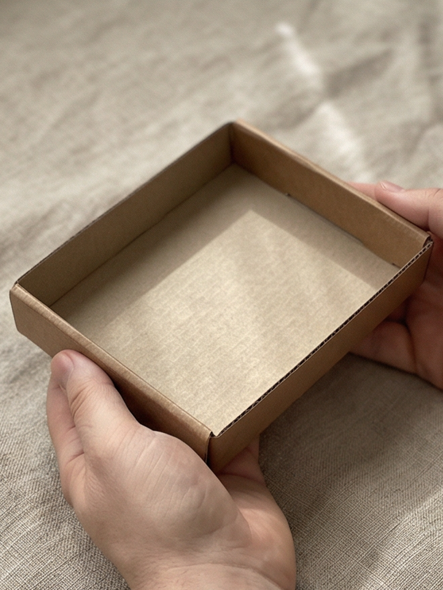 Картонная коробка для упаковки 125X100X25 цвет крафт 10 штук